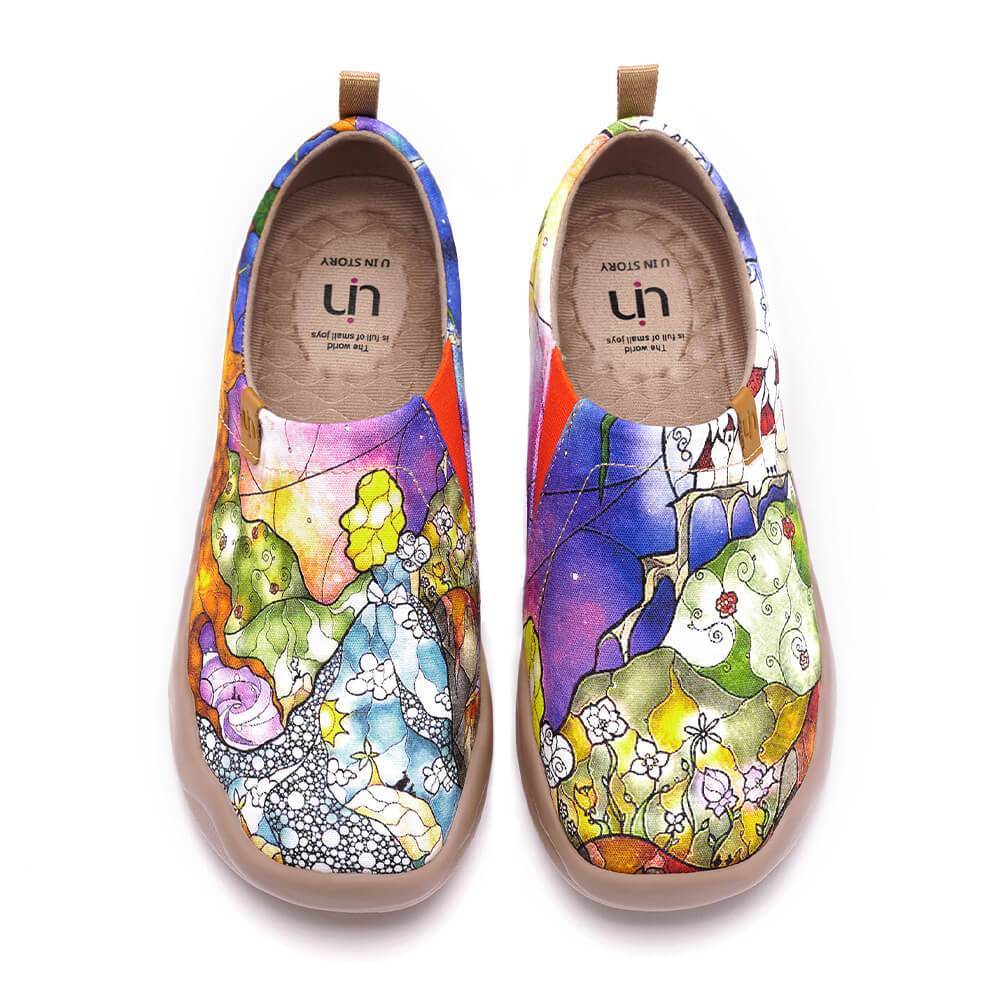 UIN women's Flats Canvas Lightweight Sneakers Slip Ons walking Casual ...